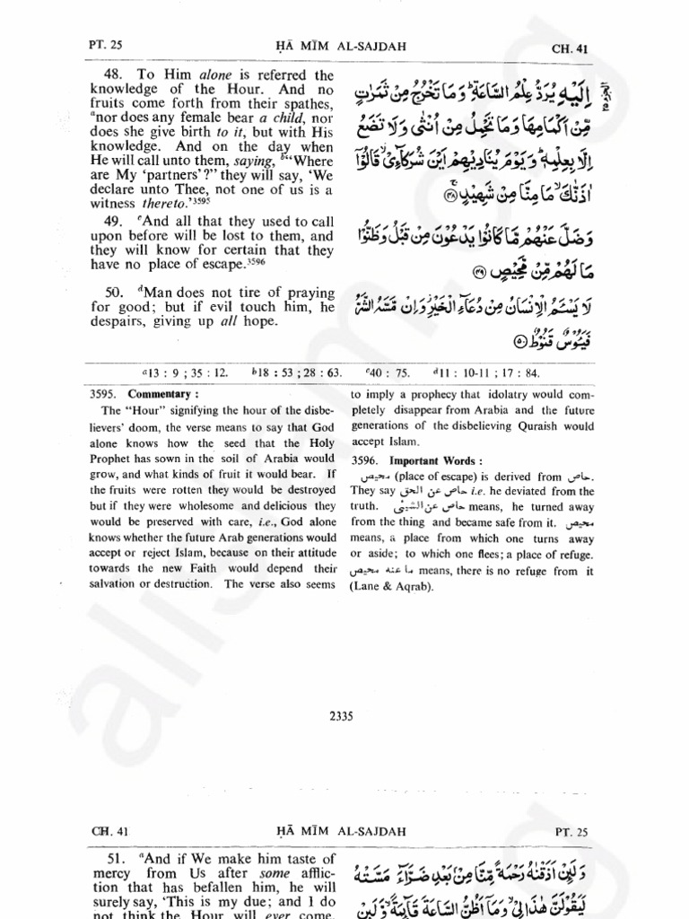Part 25 | PDF | Muhammad | Surah