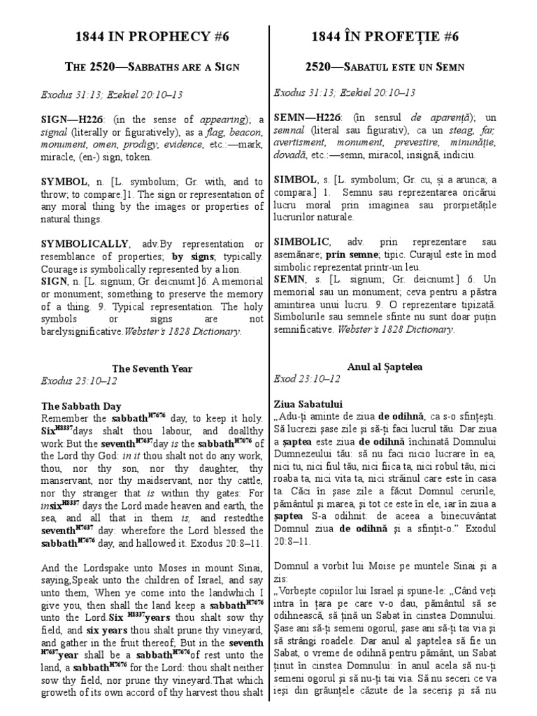 06 Anul 1844 in Profetie - Jeff Pippenger - Notite Tabara Porumbacu ...