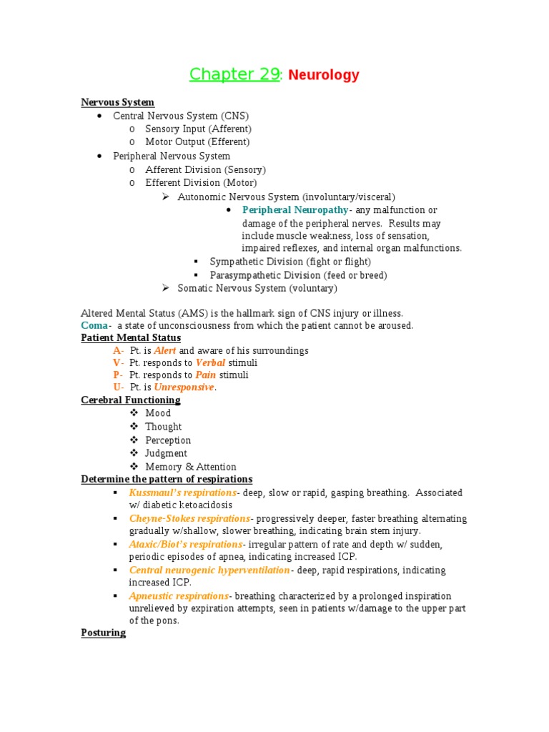 Chapter 29 | PDF | Coma | Stroke