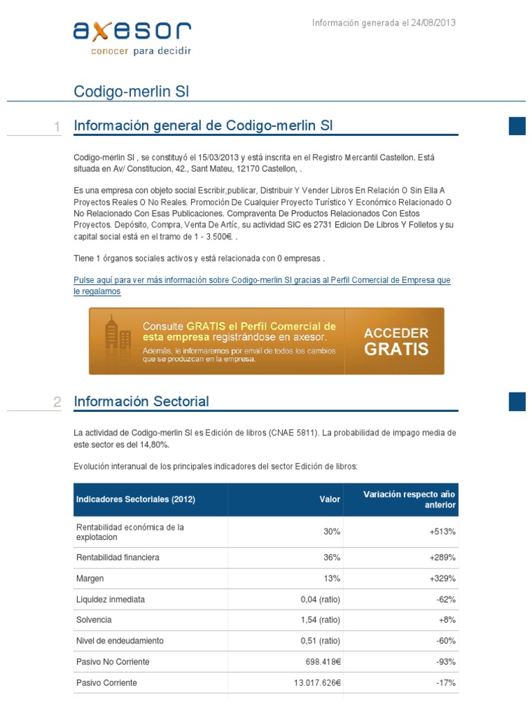 Codigo Merlin SL | PDF