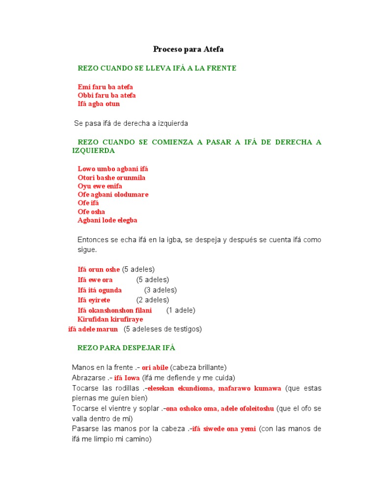 Atefa | PDF | Santeria | Mitología