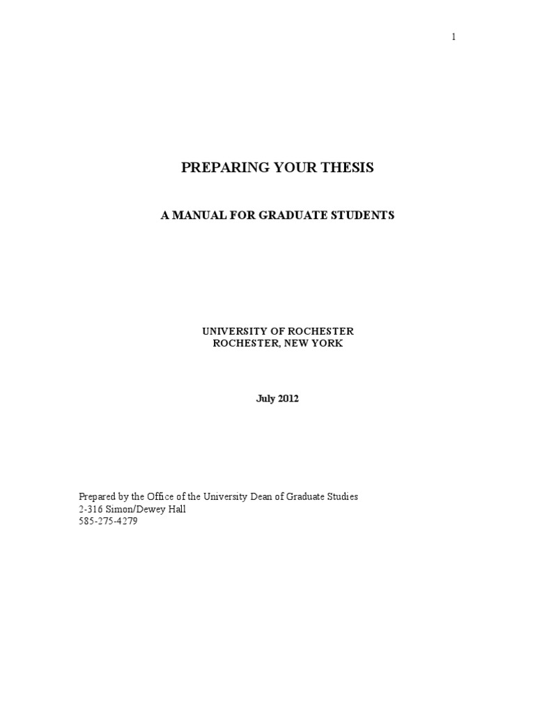 These S Manual | PDF | Thesis | Doctor Of Philosophy