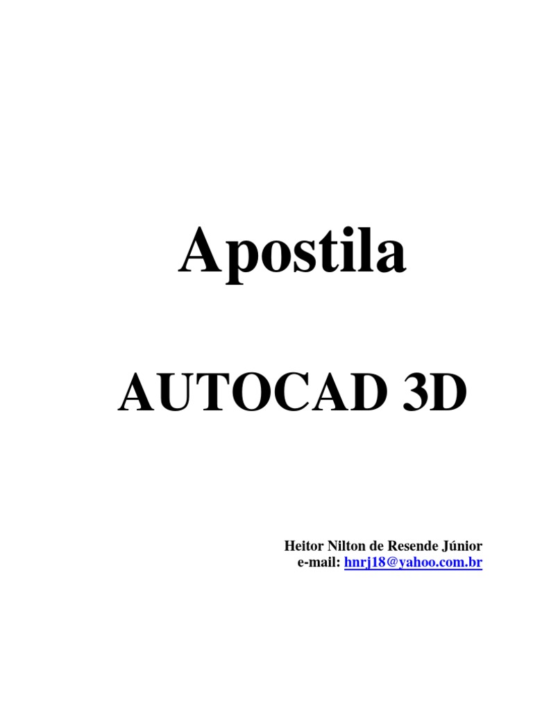 Apostila Autocad 3D | PDF