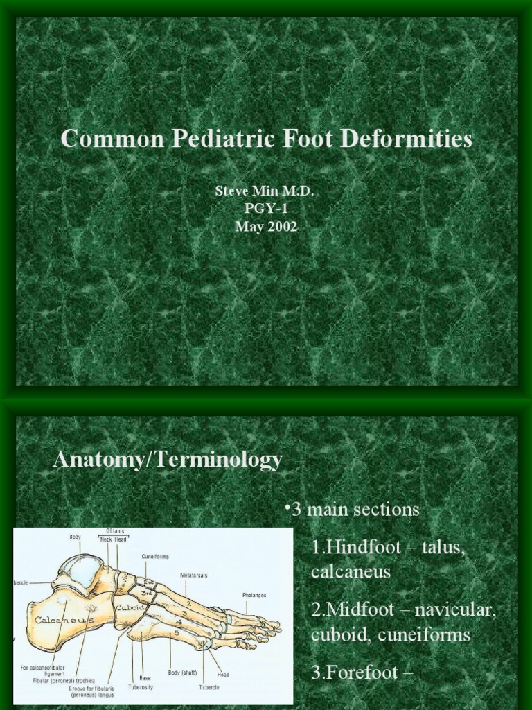 Pediatric Foot Deformities | PDF | Foot | Ankle