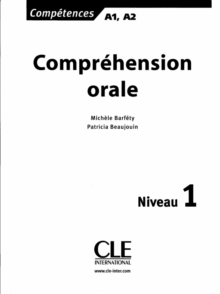 A1A2 Comprehension Orale | PDF | Verbe | Grammaire