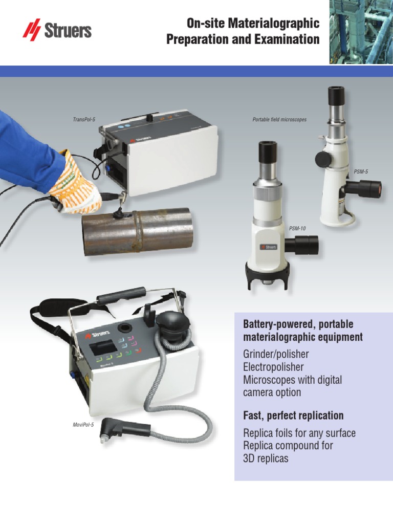 Portable NDT Equipment for Field Use | PDF | Nondestructive Testing ...