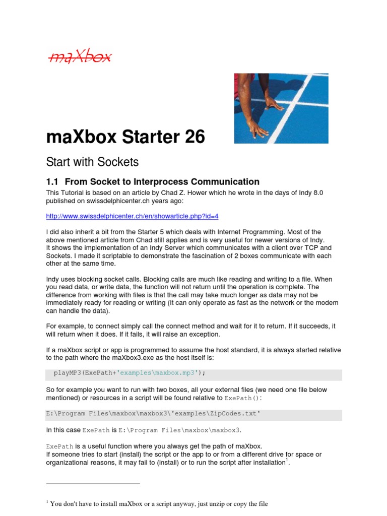 Maxbox Starter 26: Start With Sockets | Download Free PDF | Network Socket | Transmission ...
