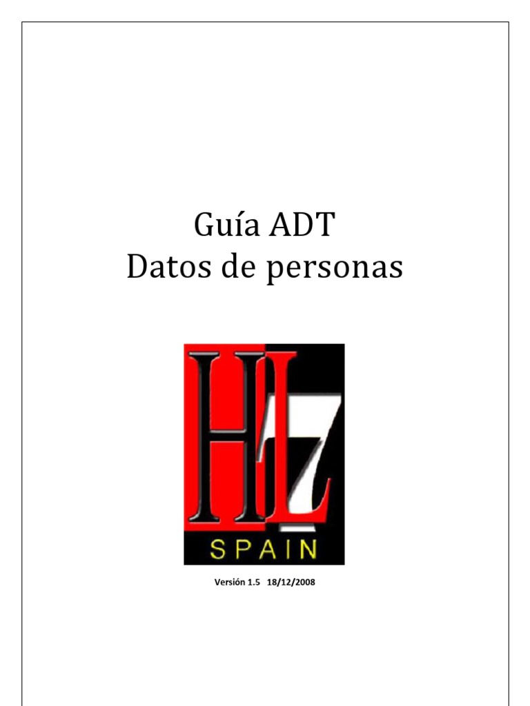 Guía de Implementación HL7 ADT | PDF | Áreas de informática | Comunicación