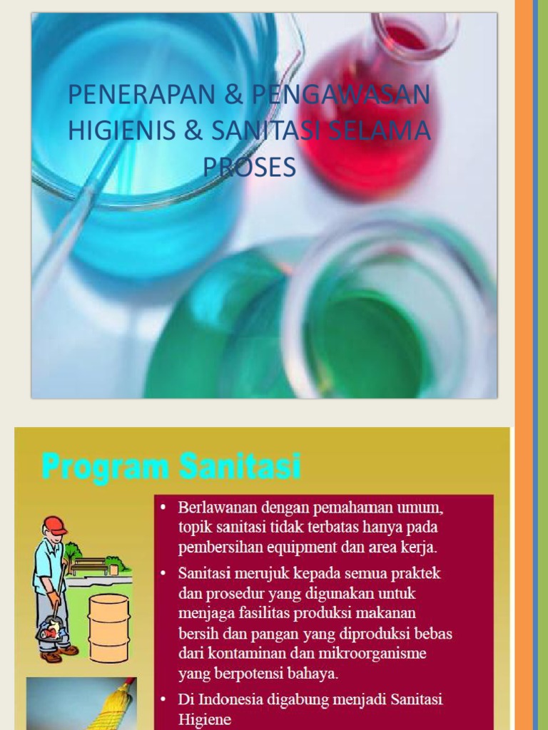 Penerapan & Pengawasan Higienis & Sanitasi Selama Proses | PDF ...