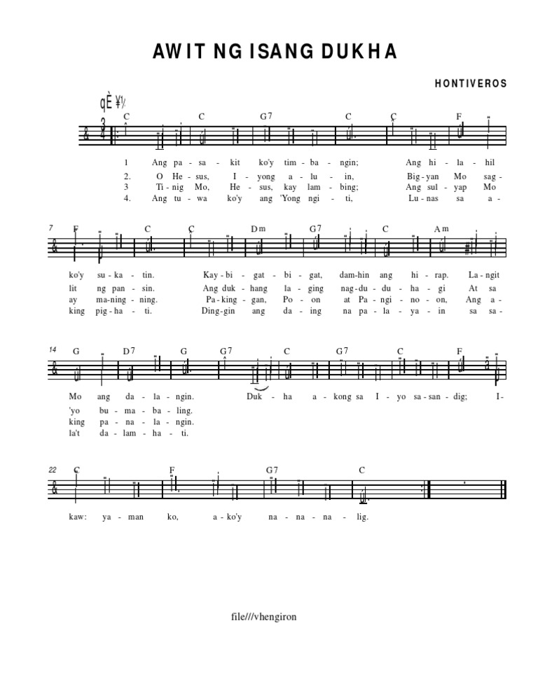 Awit NG Isang Dukha | PDF