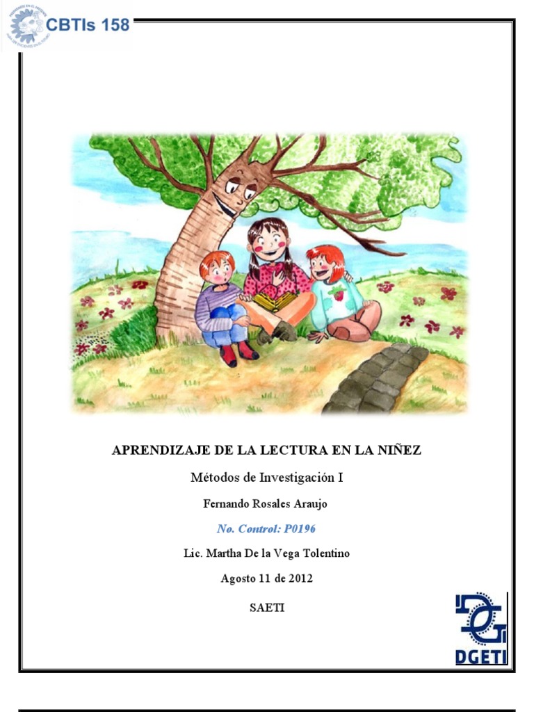 Aprendizaje de La Lectura en La Niñez Metodos I | PDF | Lectura ...