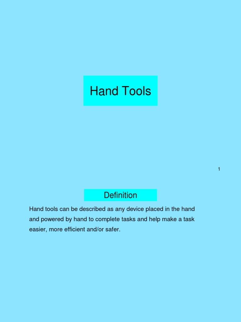 5 ToolHand | PDF | Tools | Hand