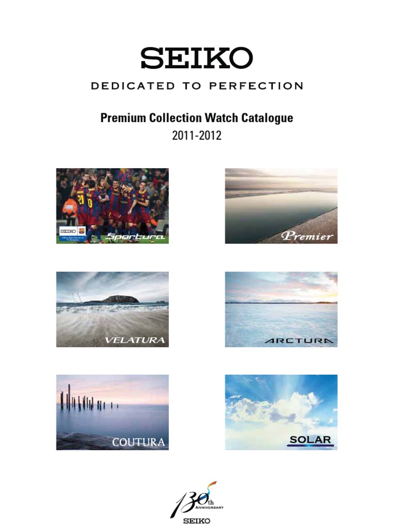 SEIKO Premium Watch Catalogue 2011-2012 | PDF | Watch | Clock