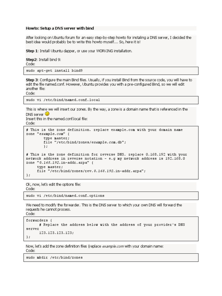 DNS in Ubuntu Server | PDF | Domain Name System | Networking Standards