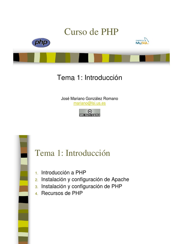 Curso PHP 1 | PDF | Php | Servidor HTTP Apache
