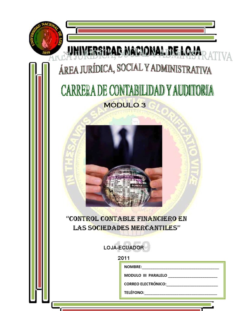 Modulo 3 Control Contable Financiero en Las Sociedades Mercantiles ...