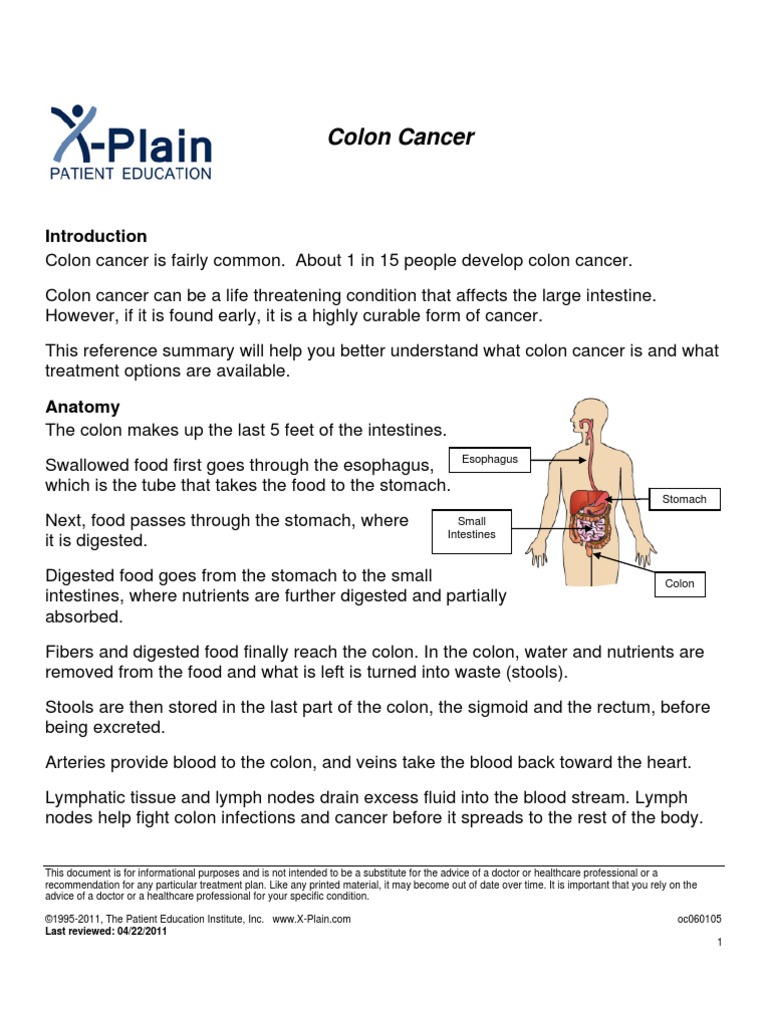 Colon Cancer | PDF | Colorectal Cancer | Neoplasms