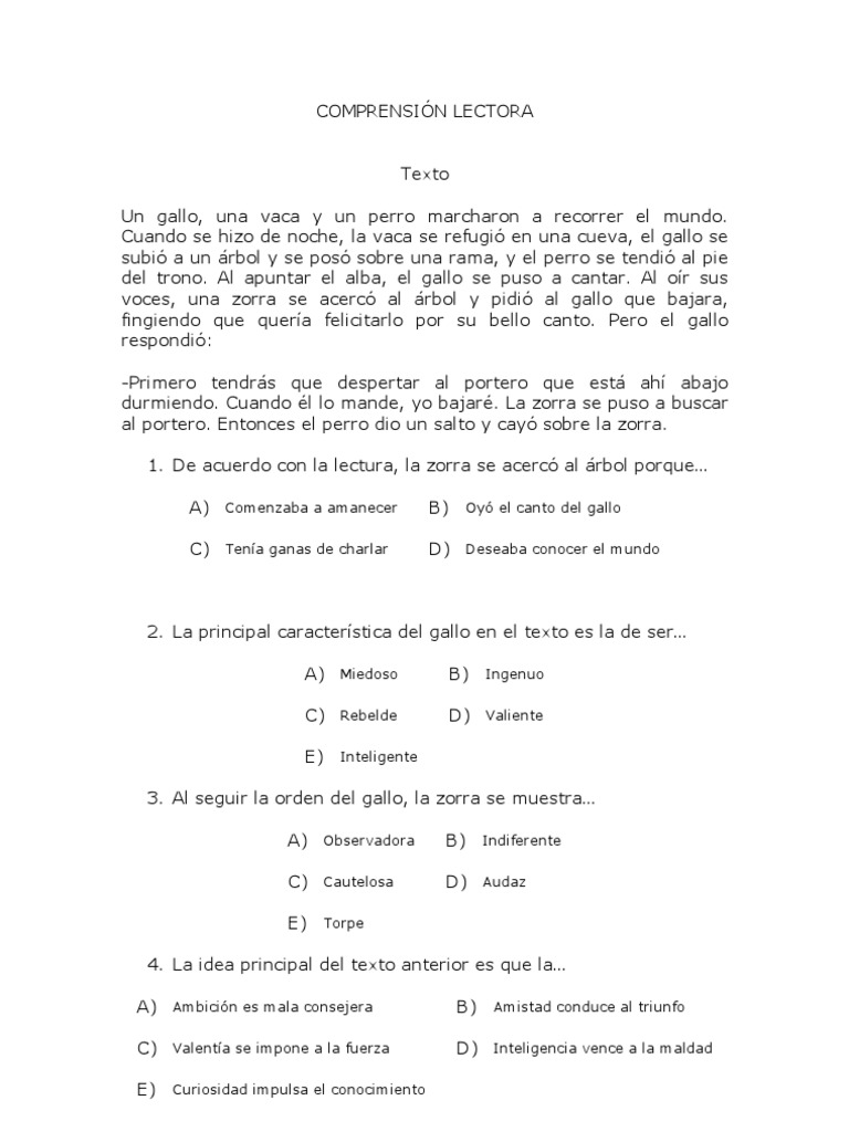 Archivo 5. Comprension Lectora | PDF | Botánica | Insectos