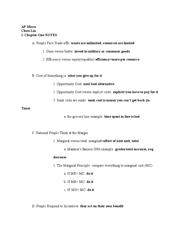 12chap01 (1) AP MICROECONOMICS | PDF | Economics | Inflation