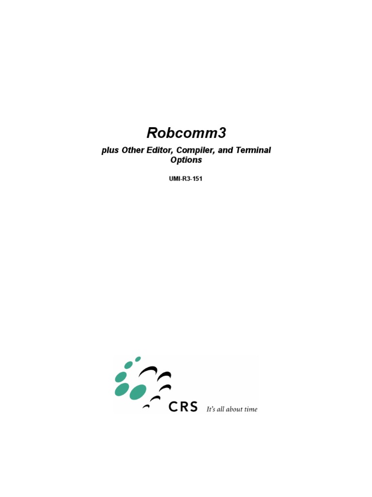 Robcomm 3 | PDF | Computer File | Command Line Interface