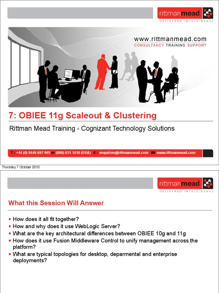 7 - OBIEE 11g Scaleout and Clustering | Download Free PDF | Load Balancing (Computing ...
