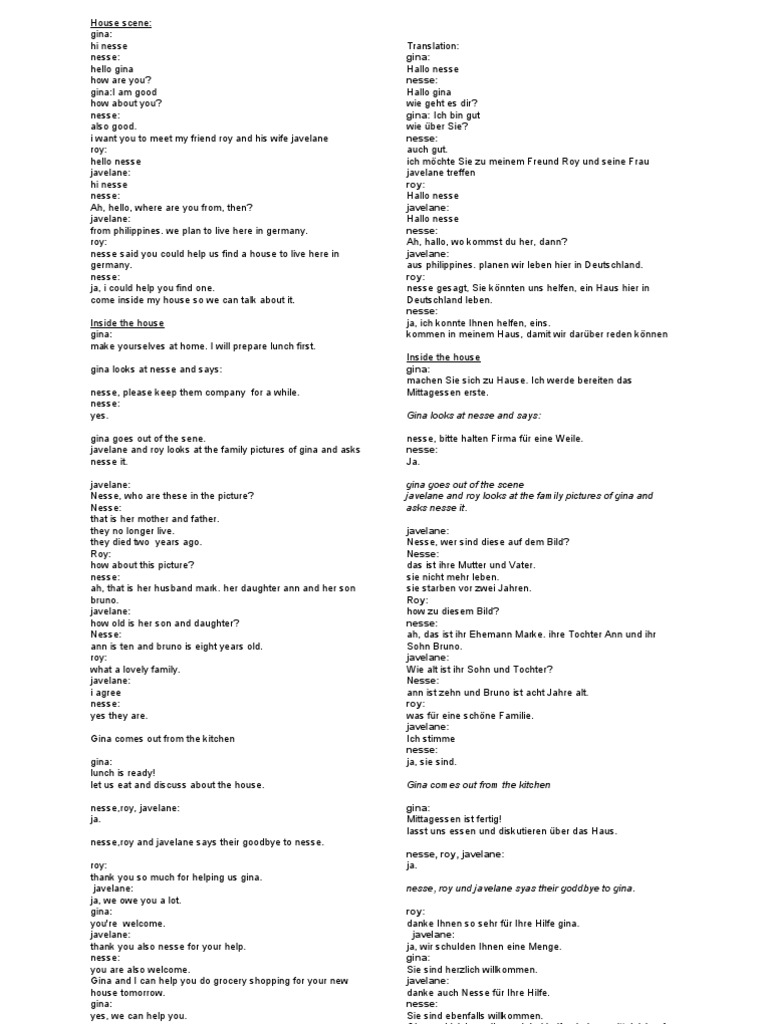 Gina Looks at Nesse and Says | PDF | Language Arts & Discipline