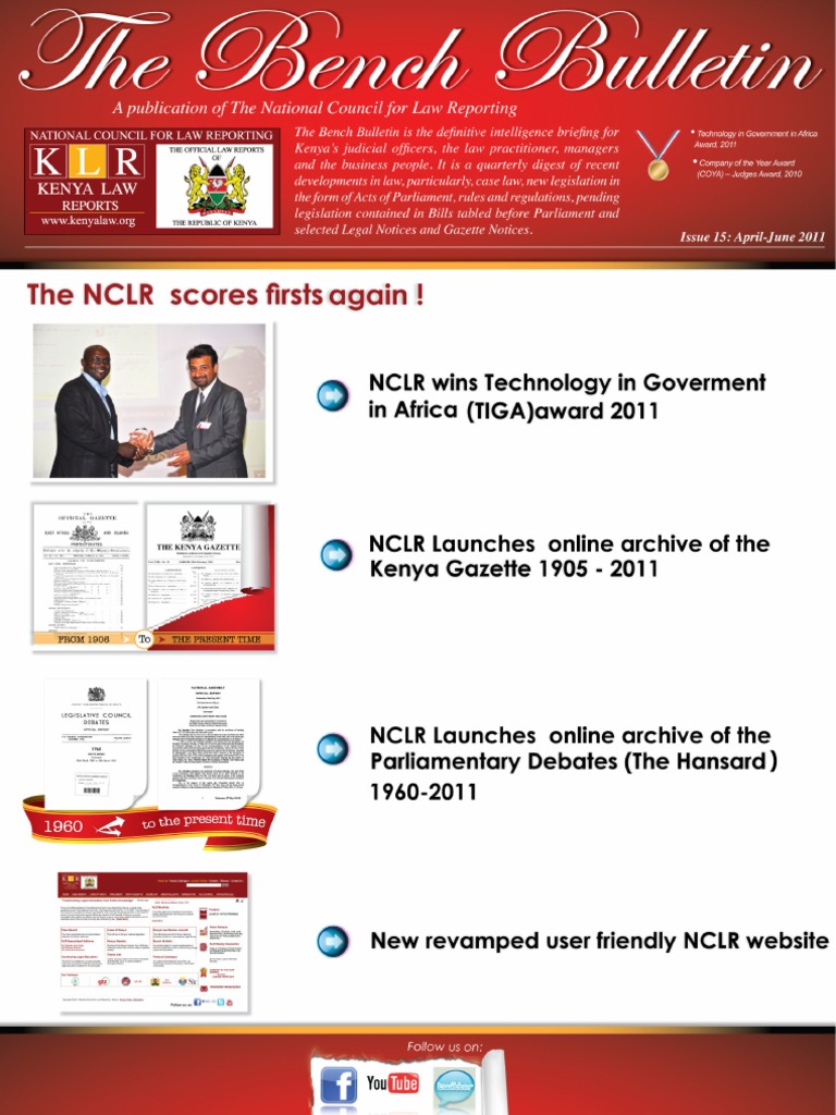 Bench Bulletin - Issue 15 | PDF | Judiciaries | Digitizing