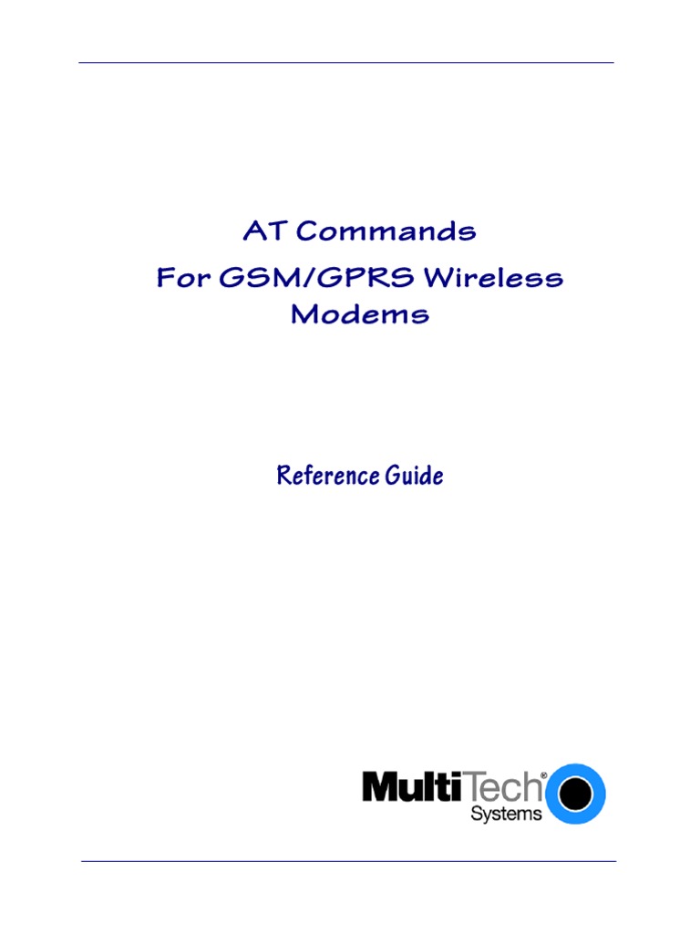 GPRS - AT Commands Reference Guide | PDF | General Packet Radio Service ...