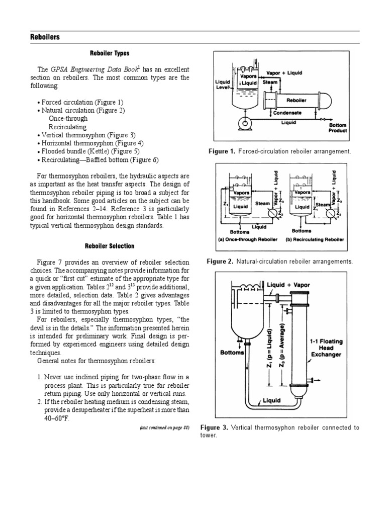 Reboilers Selection | PDF | Chemical Engineering | Chemistry