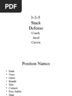 Attacking The 3-3 Stack Defense | PDF | Quarterback | Gridiron Football