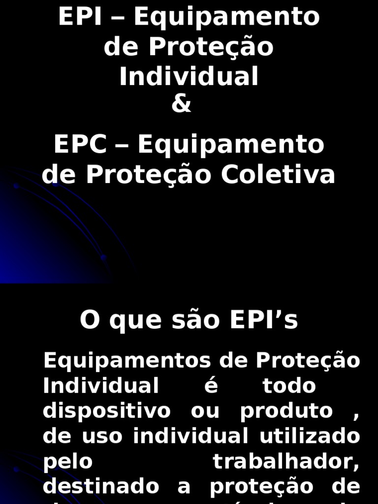 Epi e Epc | PDF | Capacete | Natureza