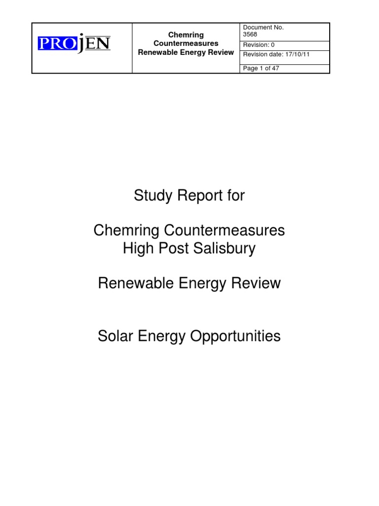 Chemring CM Renewable Energy Report | PDF | Photovoltaics ...
