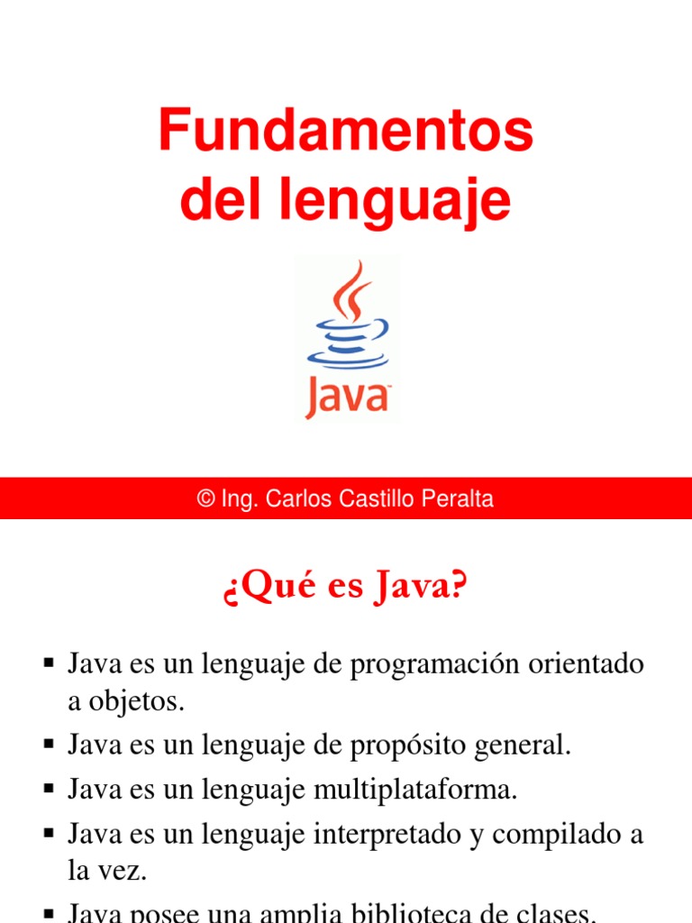 Fundamentos de Java | PDF | Entorno de desarrollo integrado | Java ...