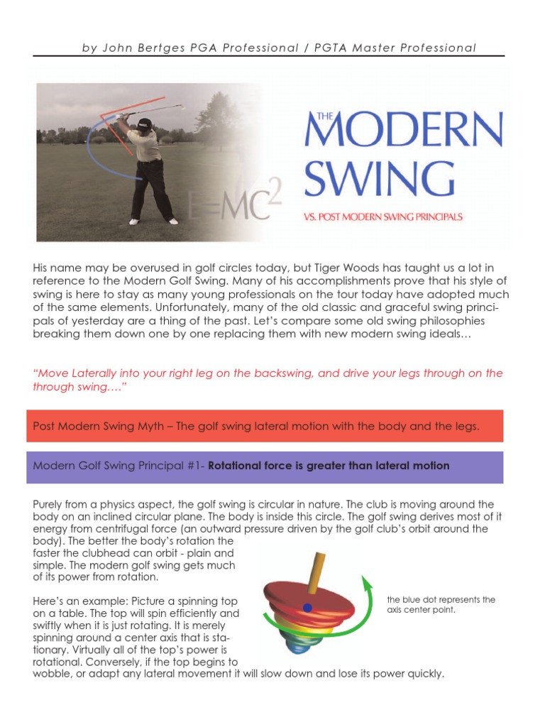 Rotational force and maintaining the same swing plane are keys to the ...