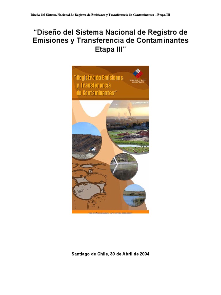 Sistema Nacional de Registro de Emisiones y Transferencias | PDF | Contaminación | Residuos