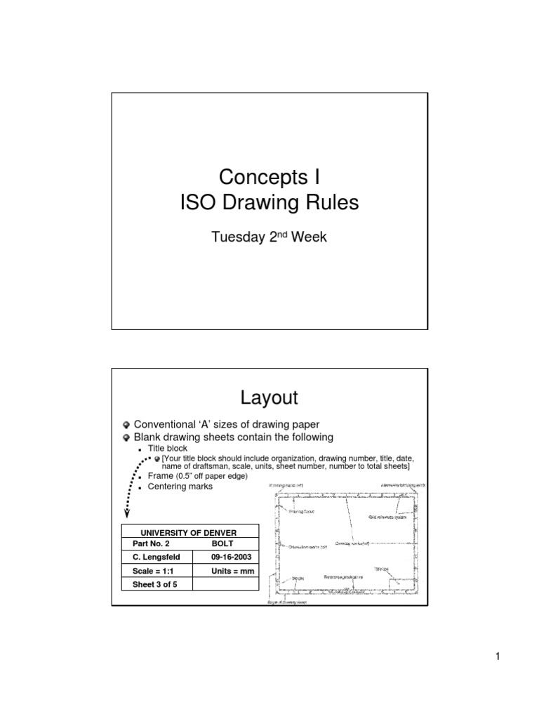 Drawing Rules | Dimension | International Organization For Standardization