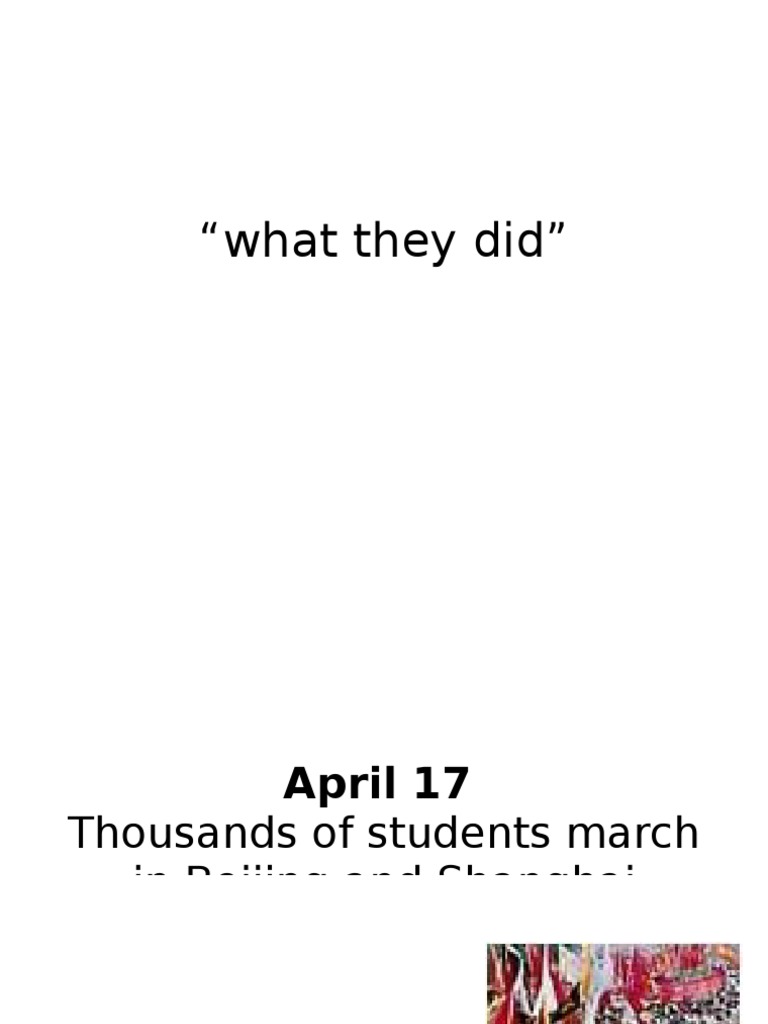 What They Did | PDF