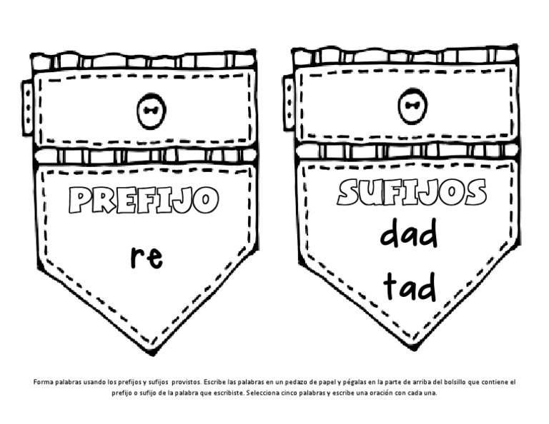 Hojas De Trabajo Sobre Prefijos Y Sufijos Comunes Formacion De