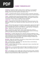 Textile Abbreviations Guide | PDF | Textiles | Yarn