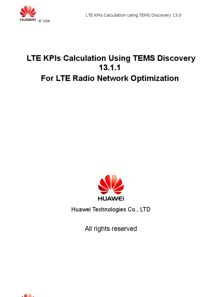 Lte Kpis Calculation Lte Telecommunication Telecommunications
