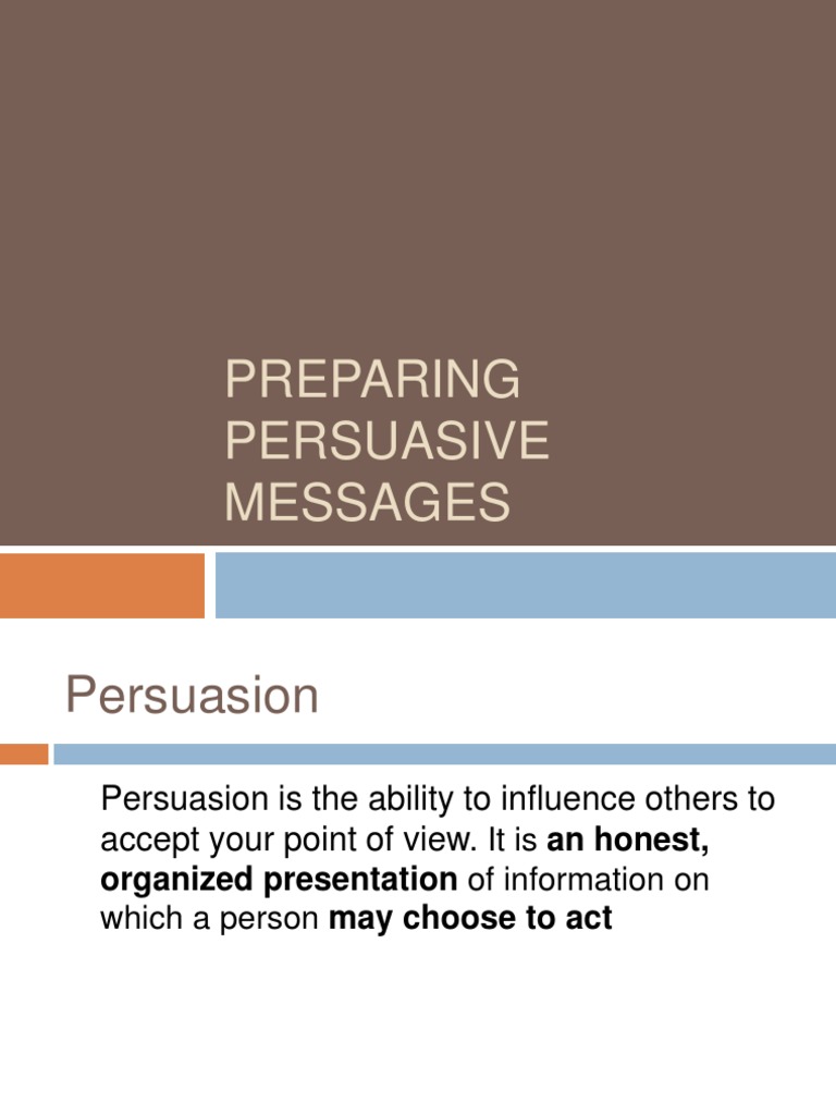 Crafting Persuasive Messages Guide | PDF | Persuasion | Communication