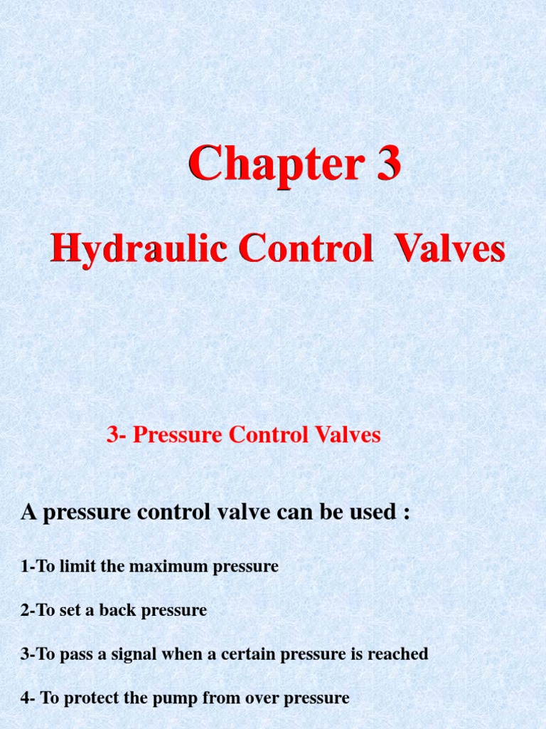 Pressure Control Valves | PDF | Valve | Pump