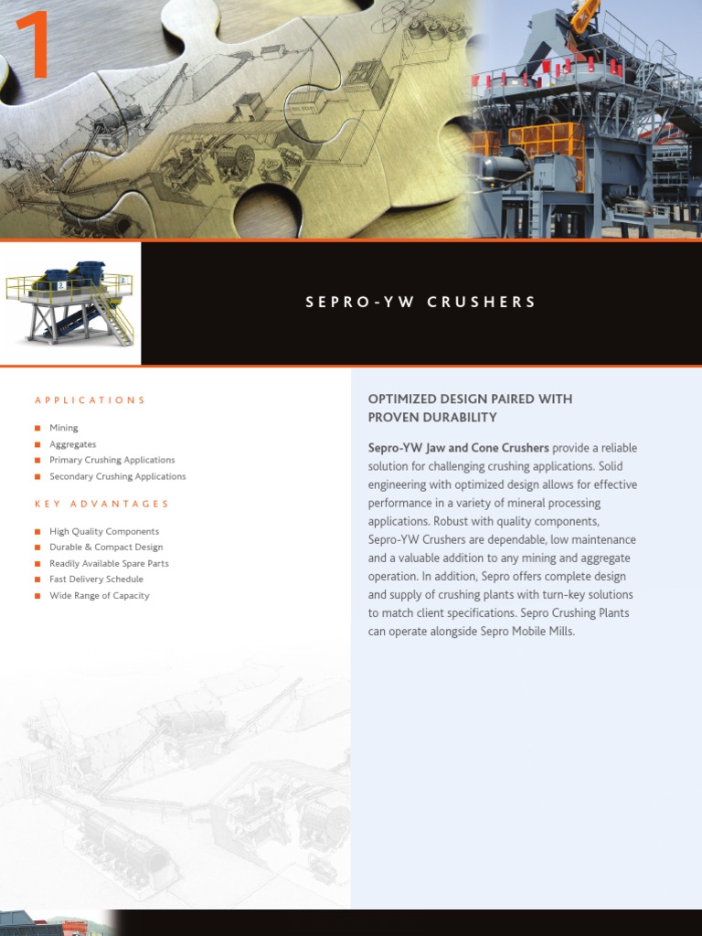 Sepro Equipment Brochures | PDF | Mill (Grinding) | Industries