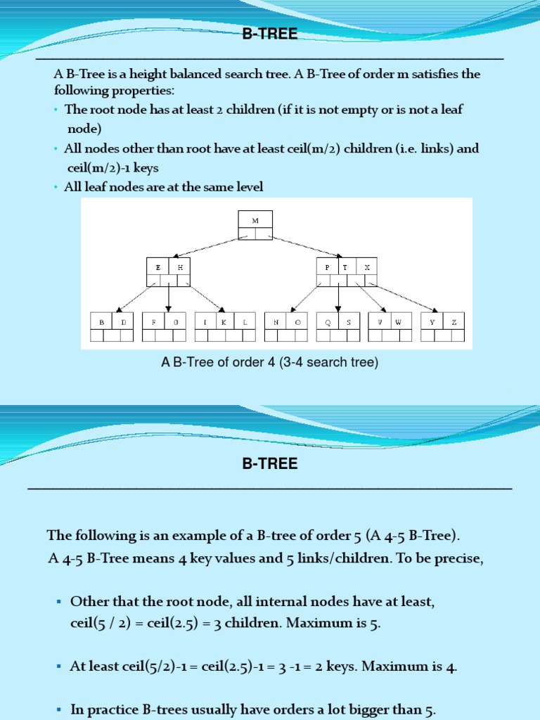B Trees | PDF | Applied Mathematics | Information Retrieval