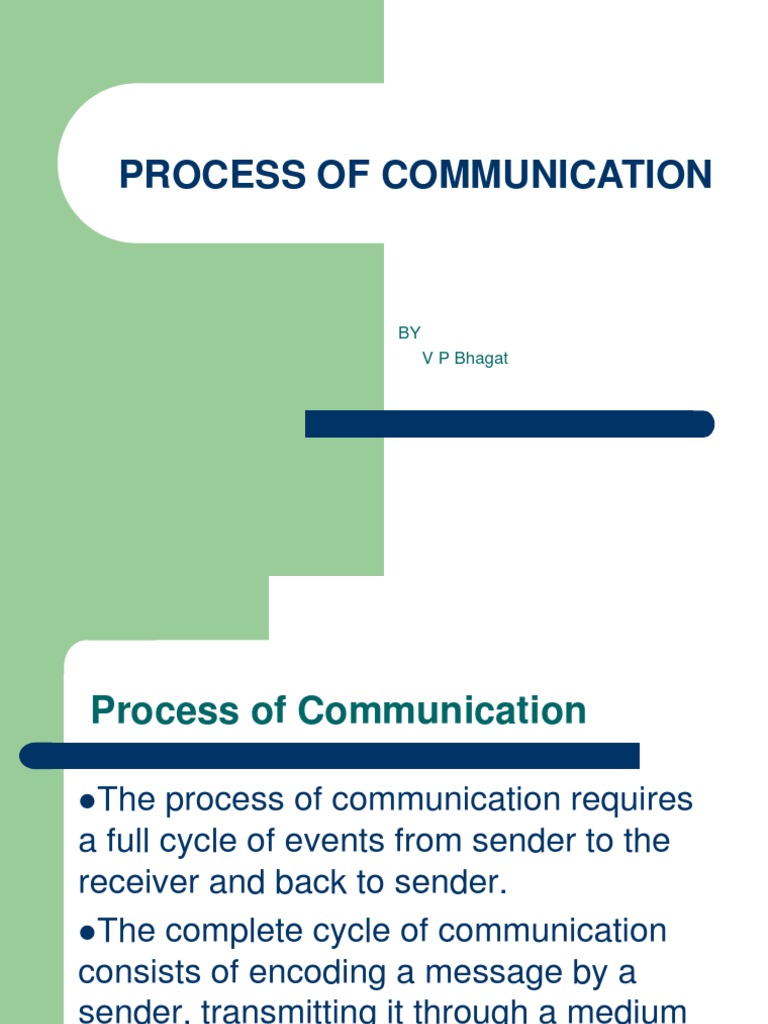 Process of Communication | PDF
