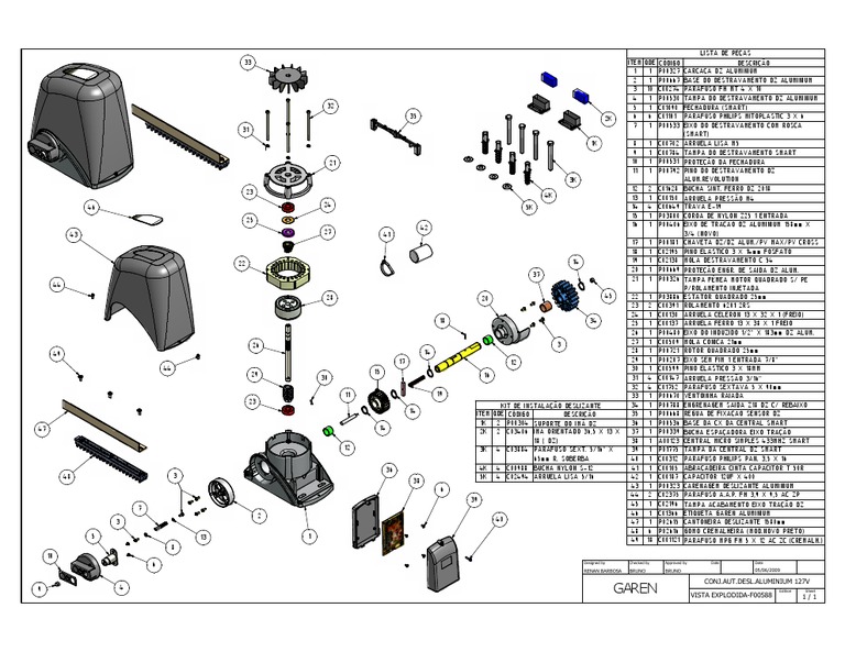 Vista Explodida DZ Solo 500 Aluminium | PDF