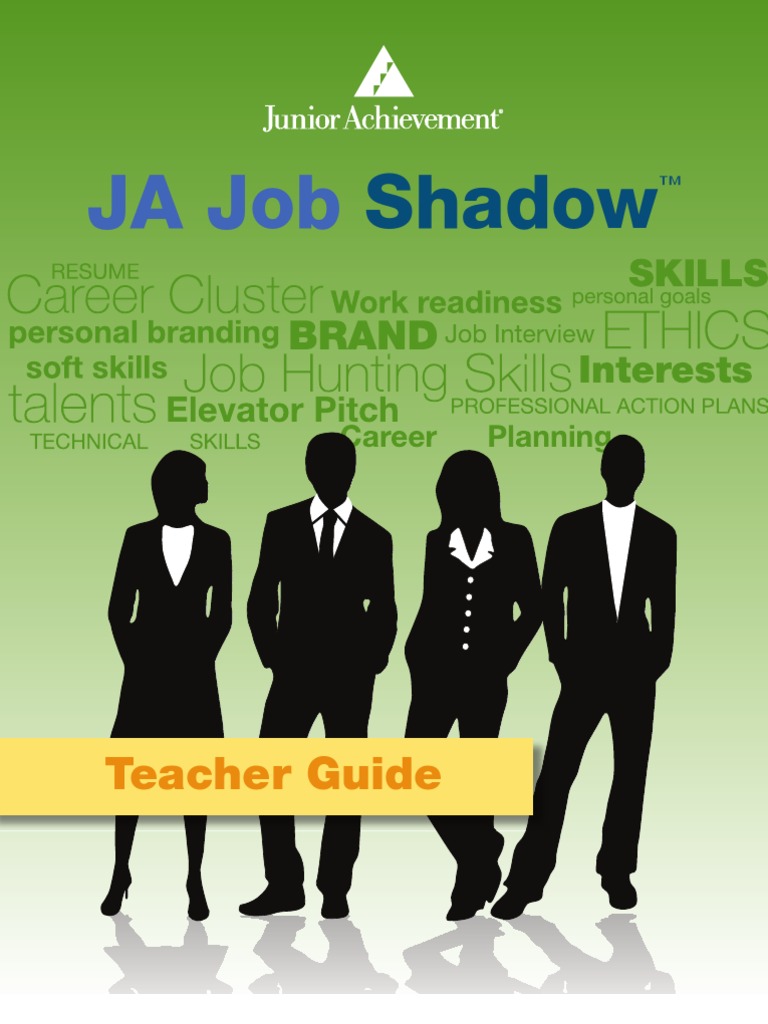 2014 JA Job Shadow Teacher Guide | PDF | Employment | Interview