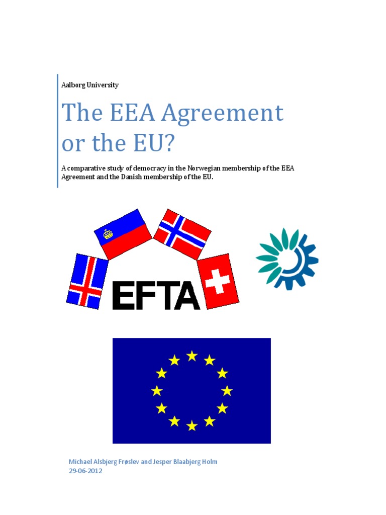The EEA Agreement or The EU | PDF | European Economic Area | European Union