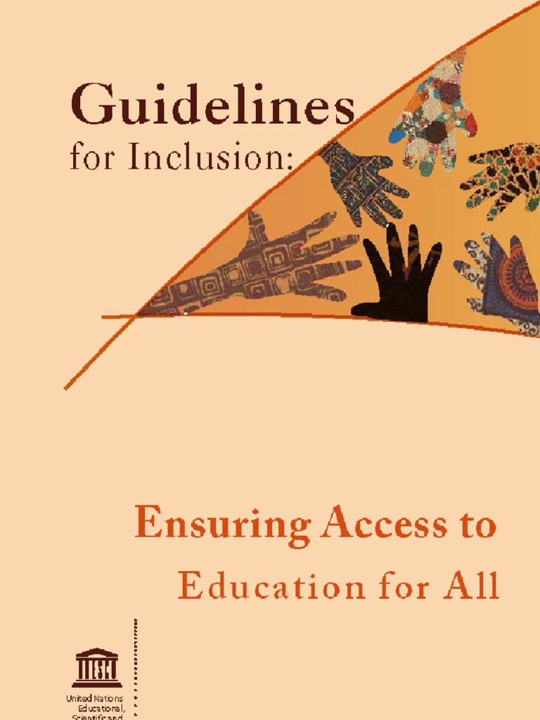 Guidelines For Inclusion 2005 | PDF
