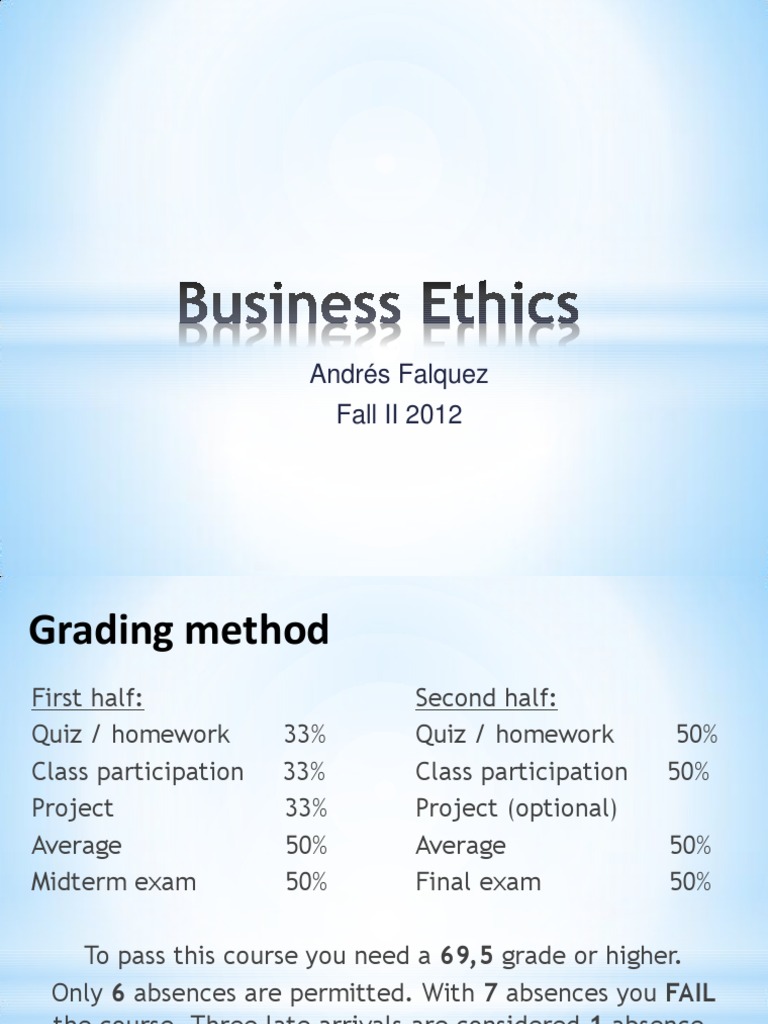 Business Ethics Class | Download Free PDF | Virtue Ethics | Corporate ...